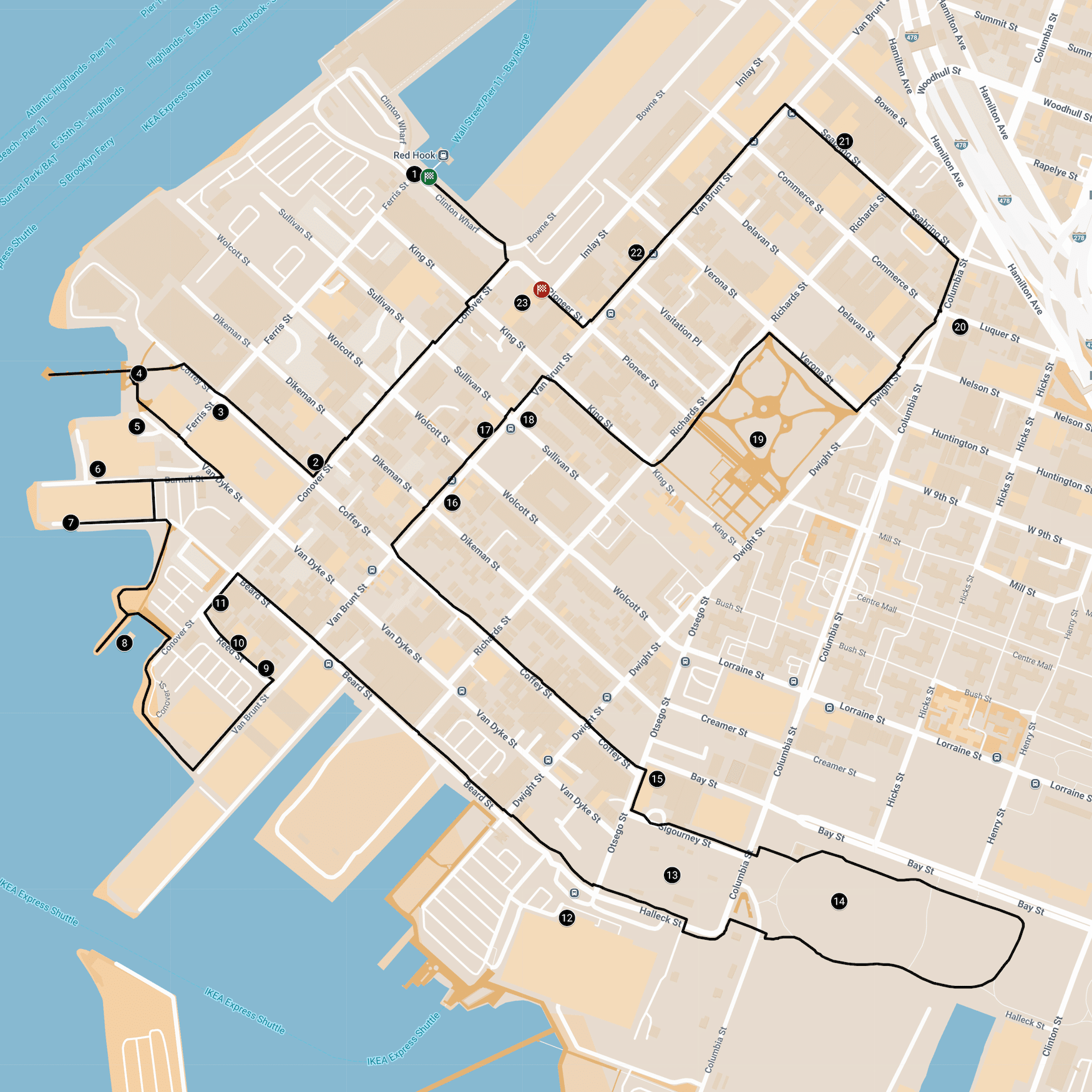 Red Hook Self-Guided Walking Tour - Walk This Way NYC