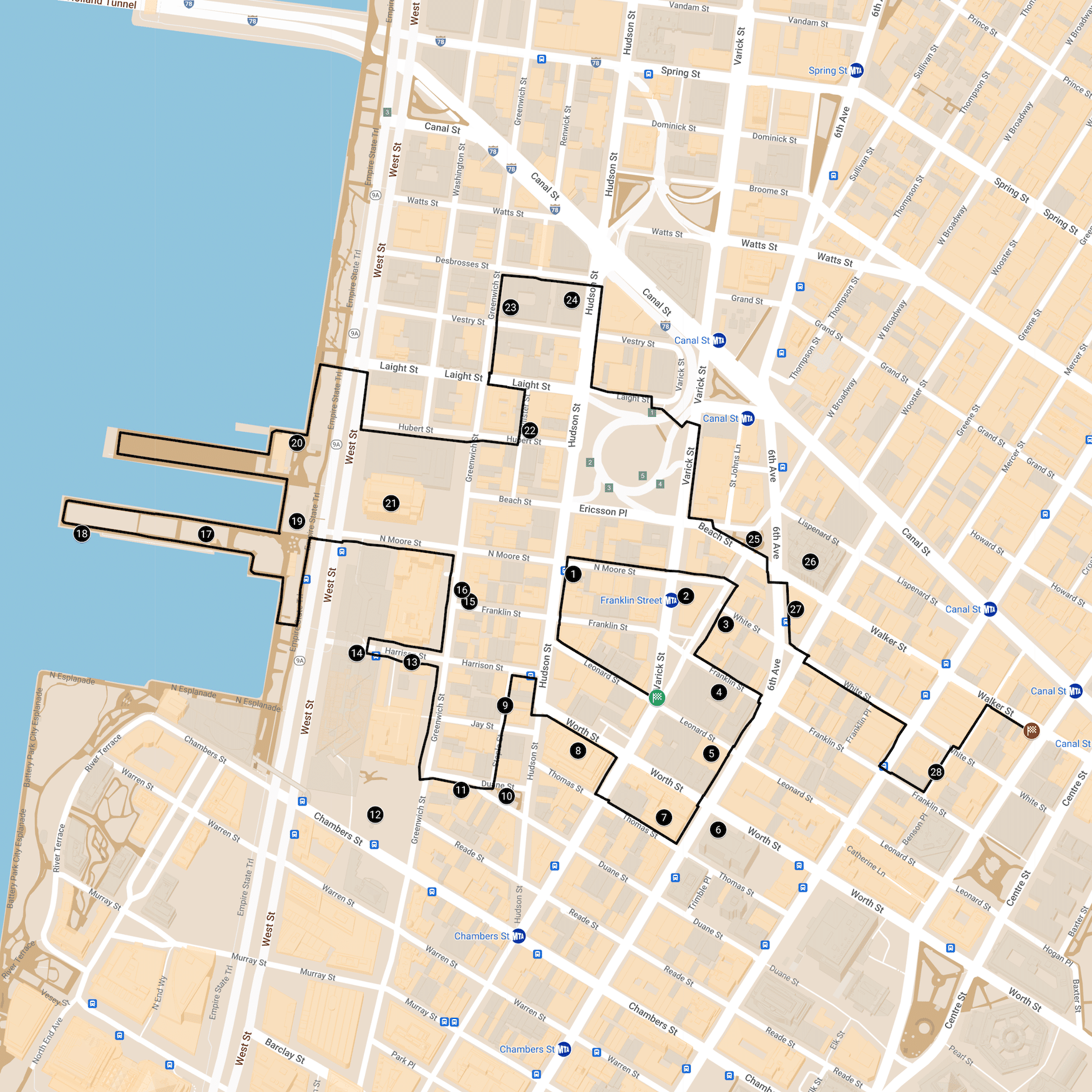 Tribeca Self-Guided Walking Tour - Walk This Way NYC